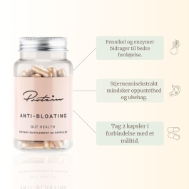 Anti-oppustethed og tarmsundhed, 60 kapsler - protein.dk