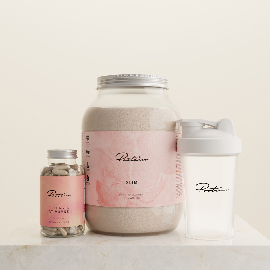 Startpaket SLIM Måltidsersättning + Gratis Shaker Kosttillskott för kvinnor