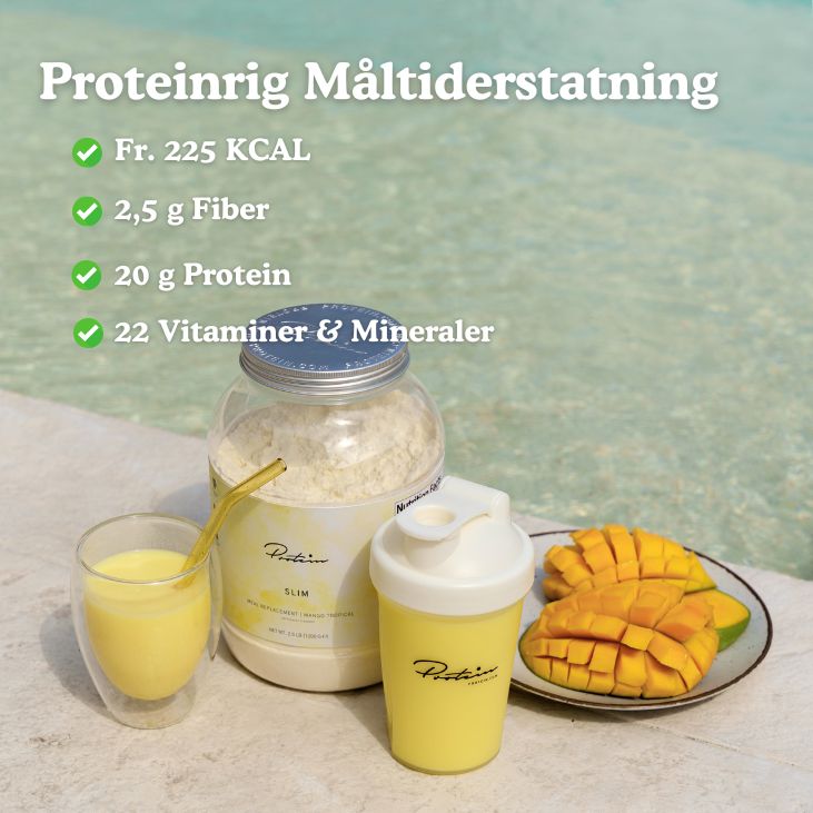SLIM Måltiderstatning, 34 Måltider - protein.dk